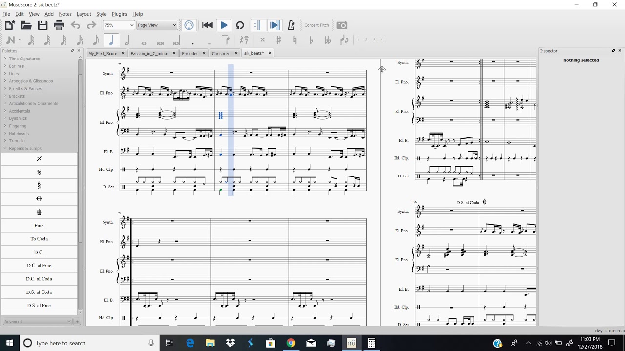 Musescore jam - Making a beat with notation software - YouTube