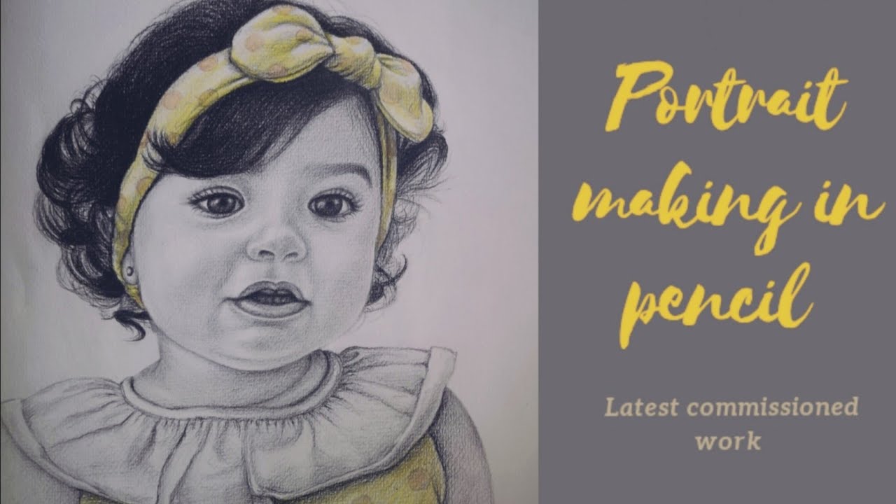 Portrait making in pencil. New commissioned portrait. - YouTube