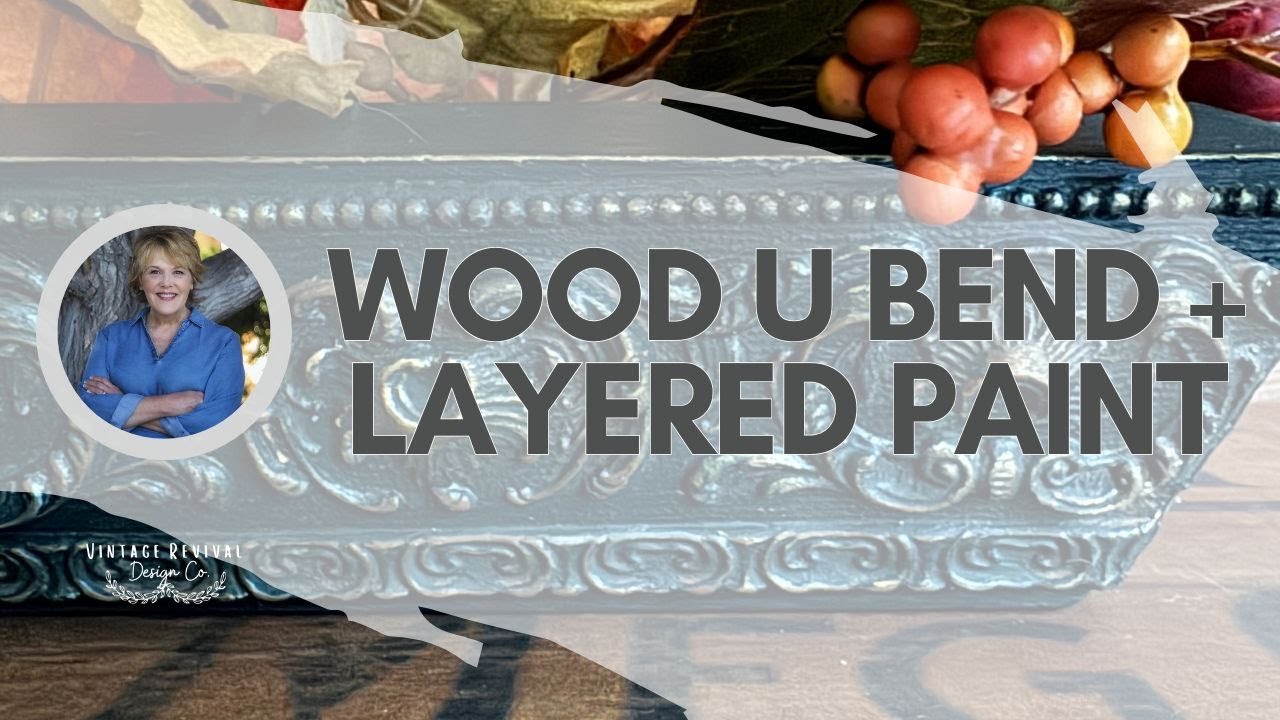 Tray Makeover with Wood U Bend Trim and Layered Paint Finish - YouTube