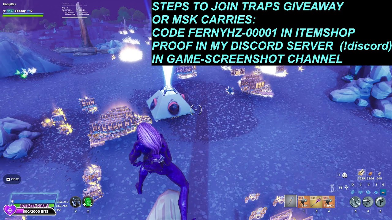 [MULTI - STREAM] - BR AND STW | TRAPS GIVEAWAY AND MSK CARRIES FOR CODE ...