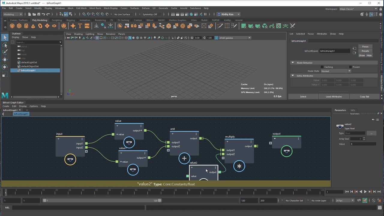 (HD) Maya Bifrost 2.0 | Tutorial | 2 Bifrost Graph (Eng. Subtitle, cantonese) - YouTube