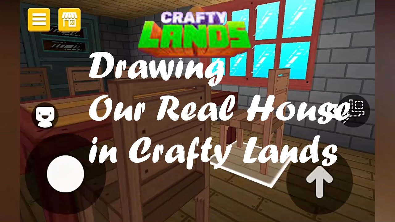 Building our Real House in Crafty Lands - YouTube