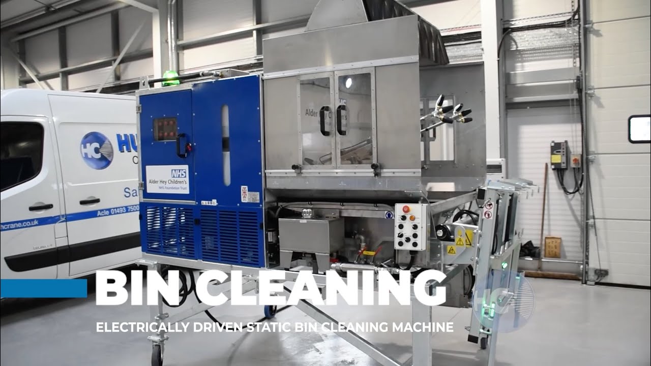 Hugh Crane- Electrically driven static bin cleaning machine. - YouTube