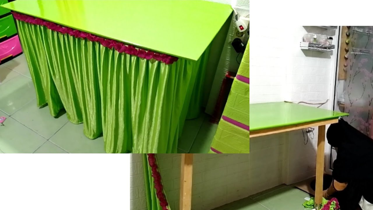 PROSES MEMBUAT ROK MEJA SIMPEL DAN MENARIK - YouTube