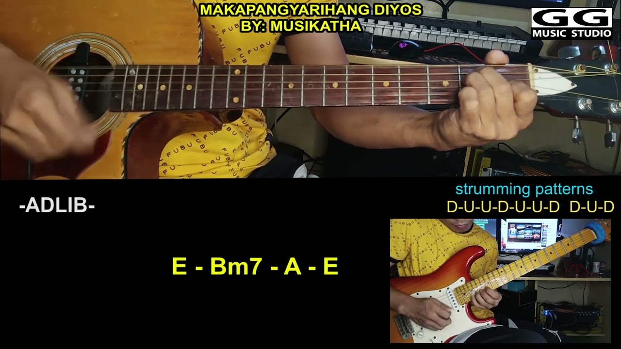 Makapangyarihang Diyos by:Musikatha (EASY GUITAR CHORDS TUTORIAL WITH ...