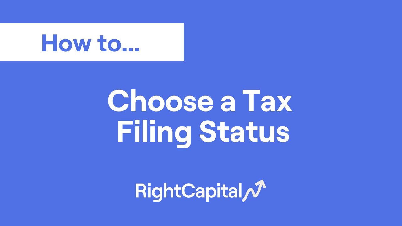 How To Choose a Tax Filing Status - YouTube