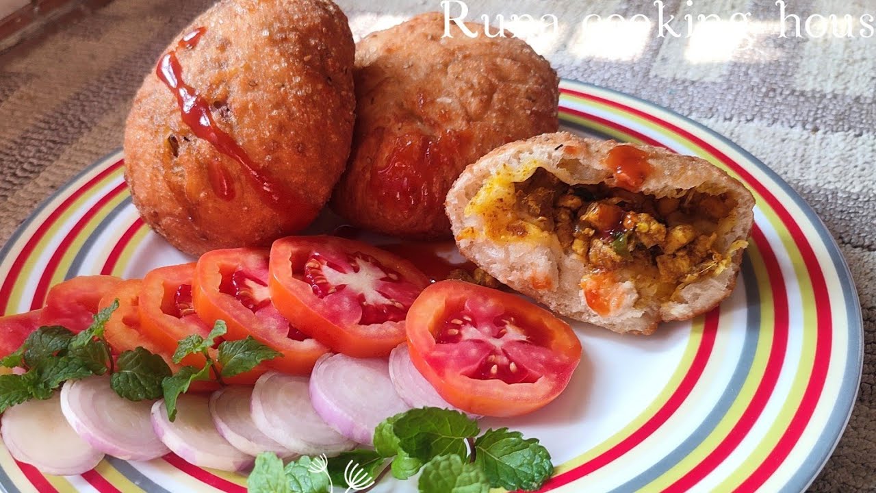 Chicken bun ruti recipe। খুব সহজে চুলায় তৈরি চিকেন বন রুটি।। - YouTube