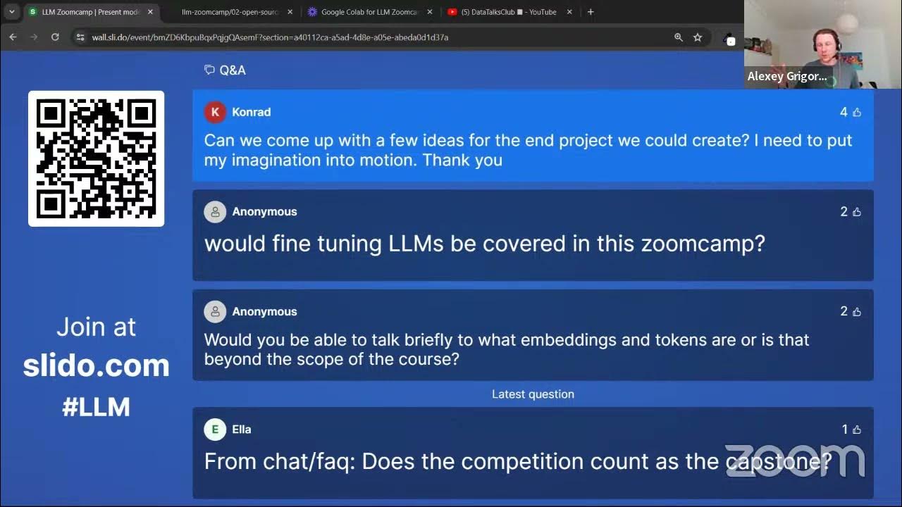 LLM Zoomcamp 2024 Office Hours #1 - YouTube
