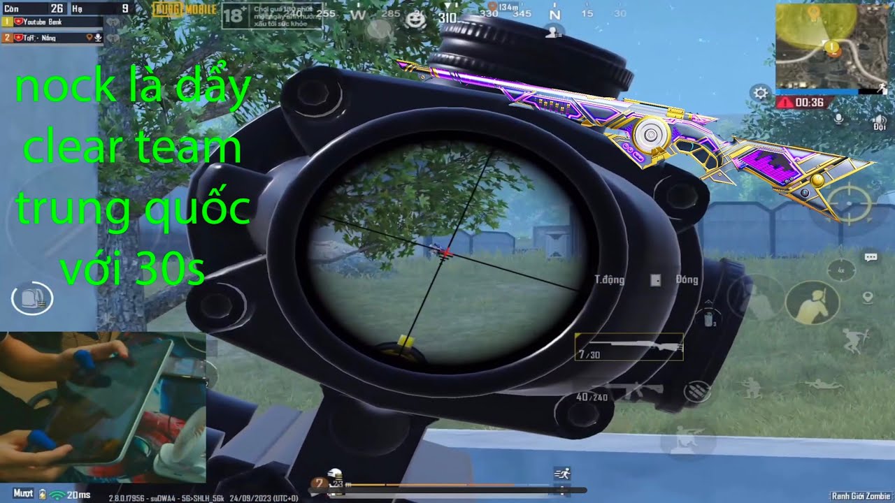 PUBG Mobile | nock là đẩy clear team trung quốc với 30s - YouTube