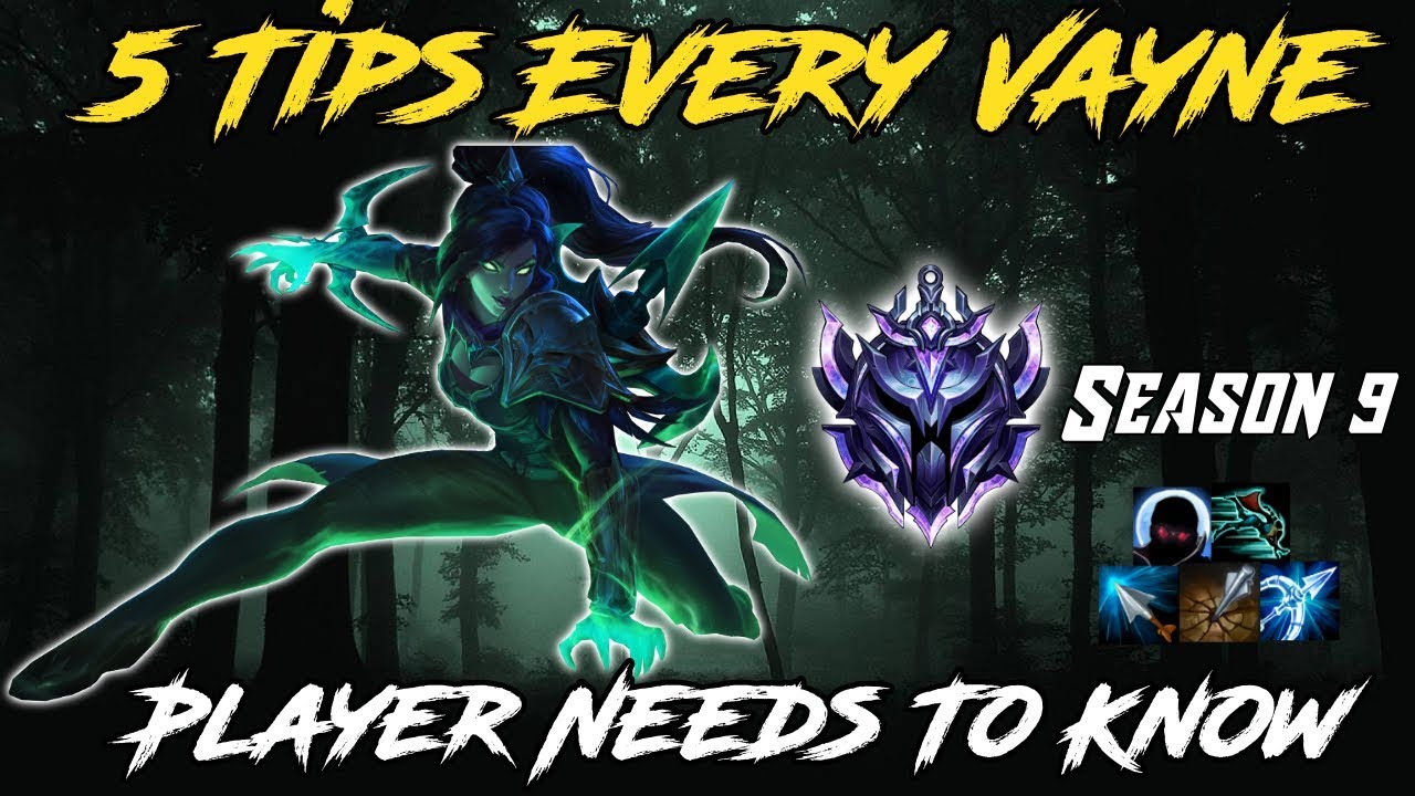 5 THINGS EVERY VAYNE PLAYER NEEDS TO KNOW! League of Legends Vayne ...