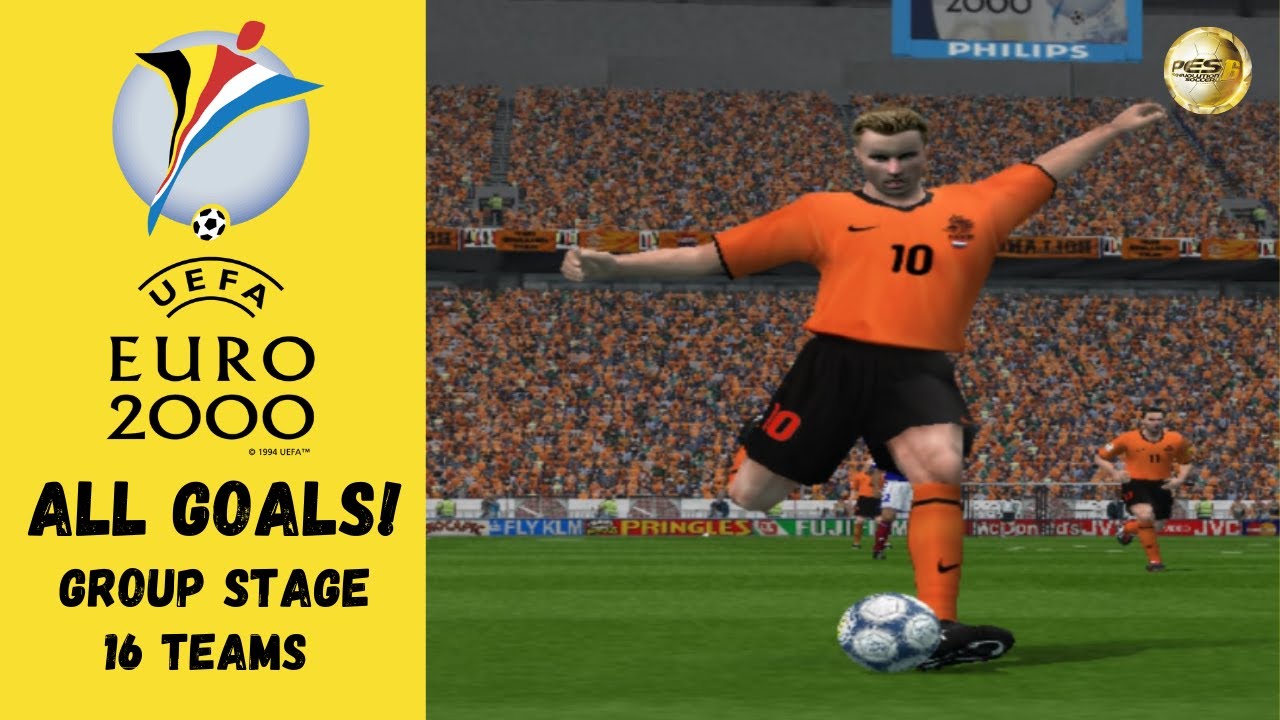 ⚽️pes 6 Euro 2000 All Goals Group Stage Todos Os Gols Fase De