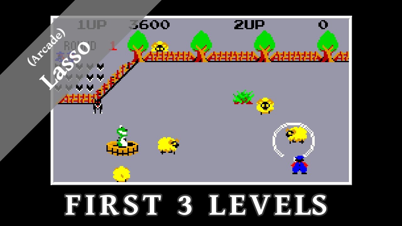 (first three levels) Lasso, Arcade, SNK, 1982 - YouTube