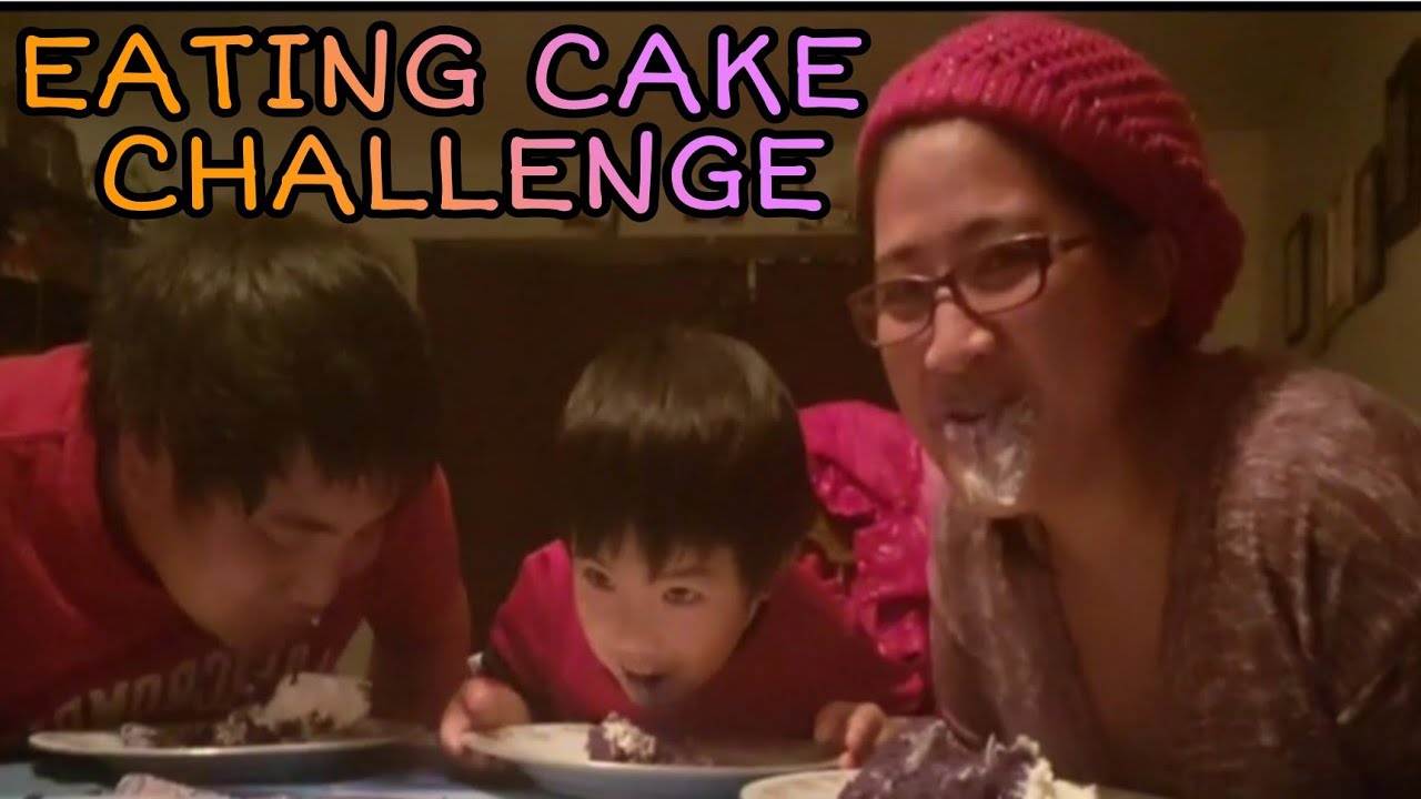 Eating slice of cake without fork#foodchallenge#cakechallenge||laugh ...