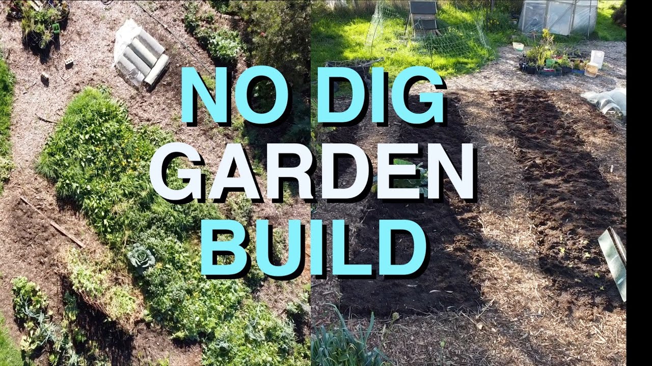 Building More No Dig Garden Beds | Permaculture Vegetable Garden - YouTube