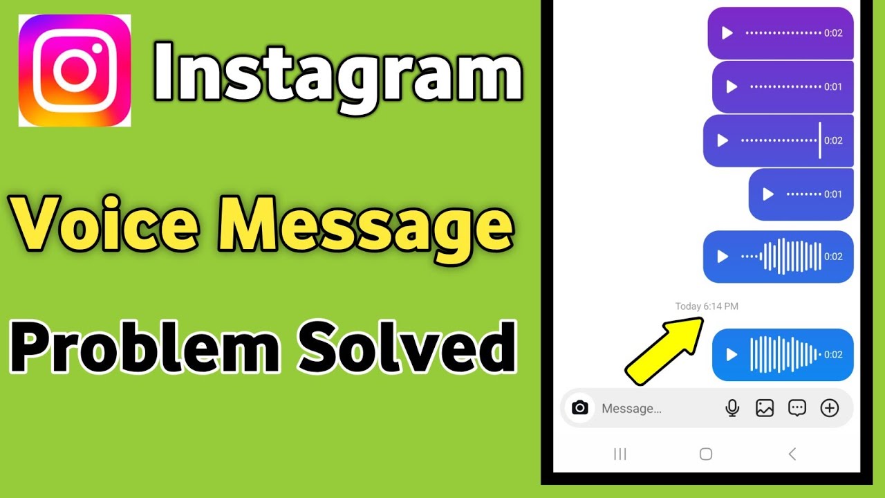 Fix instagram Voice message Problem | Voice Notes Problem instagram ...