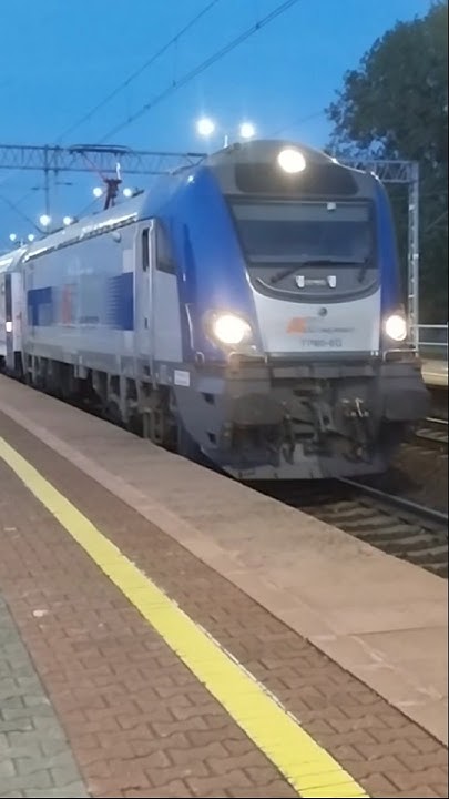 odjazd EU160-013 z IC LUBUSZANIN z Opalenicy #pkp #train #pkpintercity #eu160 #railway #kolej ...