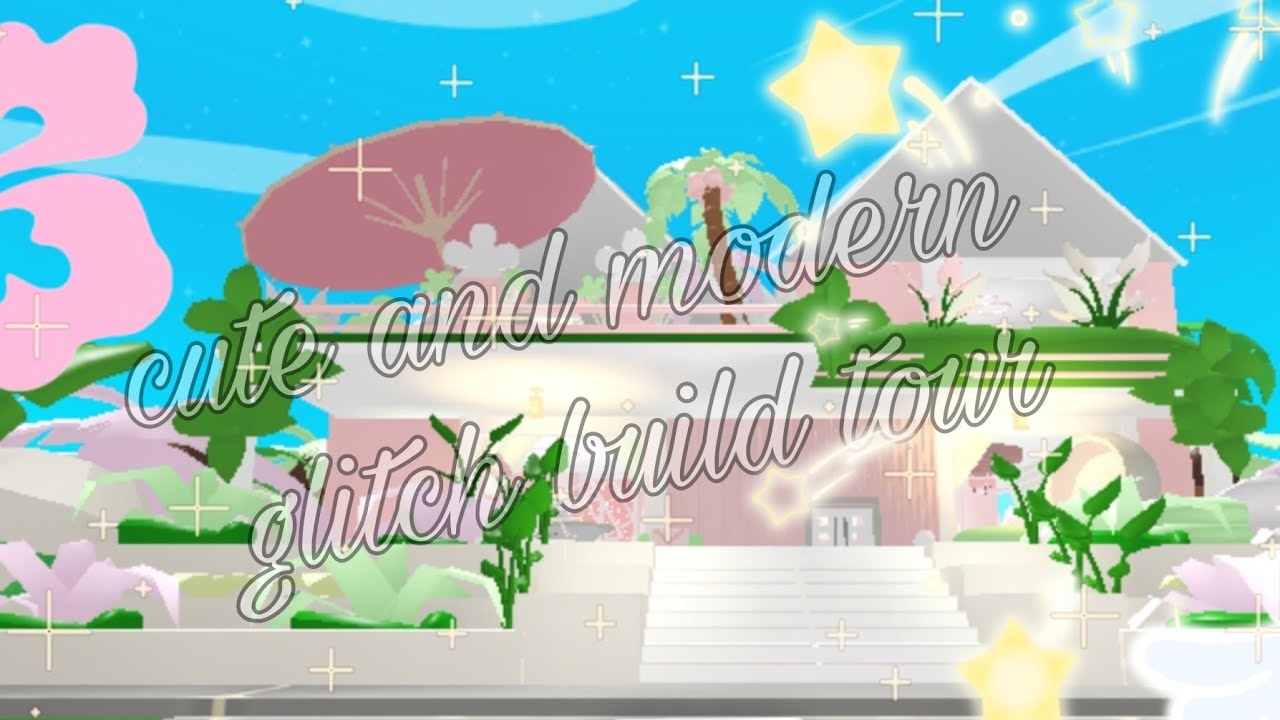 Not only cute but also modern glitch build house in adopt me! 😍 #Roblox ...