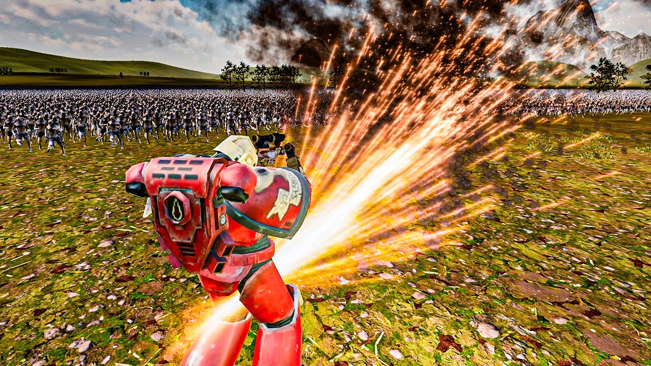 Super Space Marine Blood Angel vs 300.000 Zombies - Ultimate Epic ...