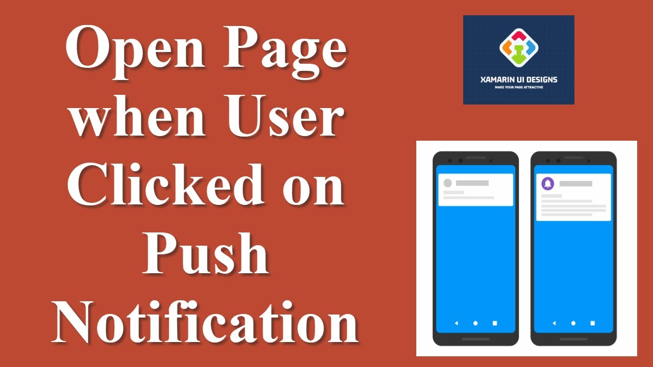 Open Page when User Clicked on Push Notification - YouTube