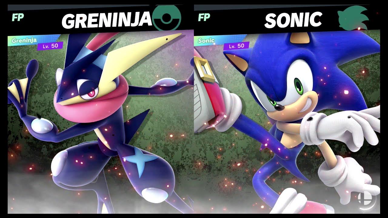 Super Smash Bros Ultimate Amiibo Fights – 3pm Poll Greninja vs Sonic - YouTube