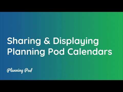 Sharing & Displaying Planning Pod Calendars - YouTube