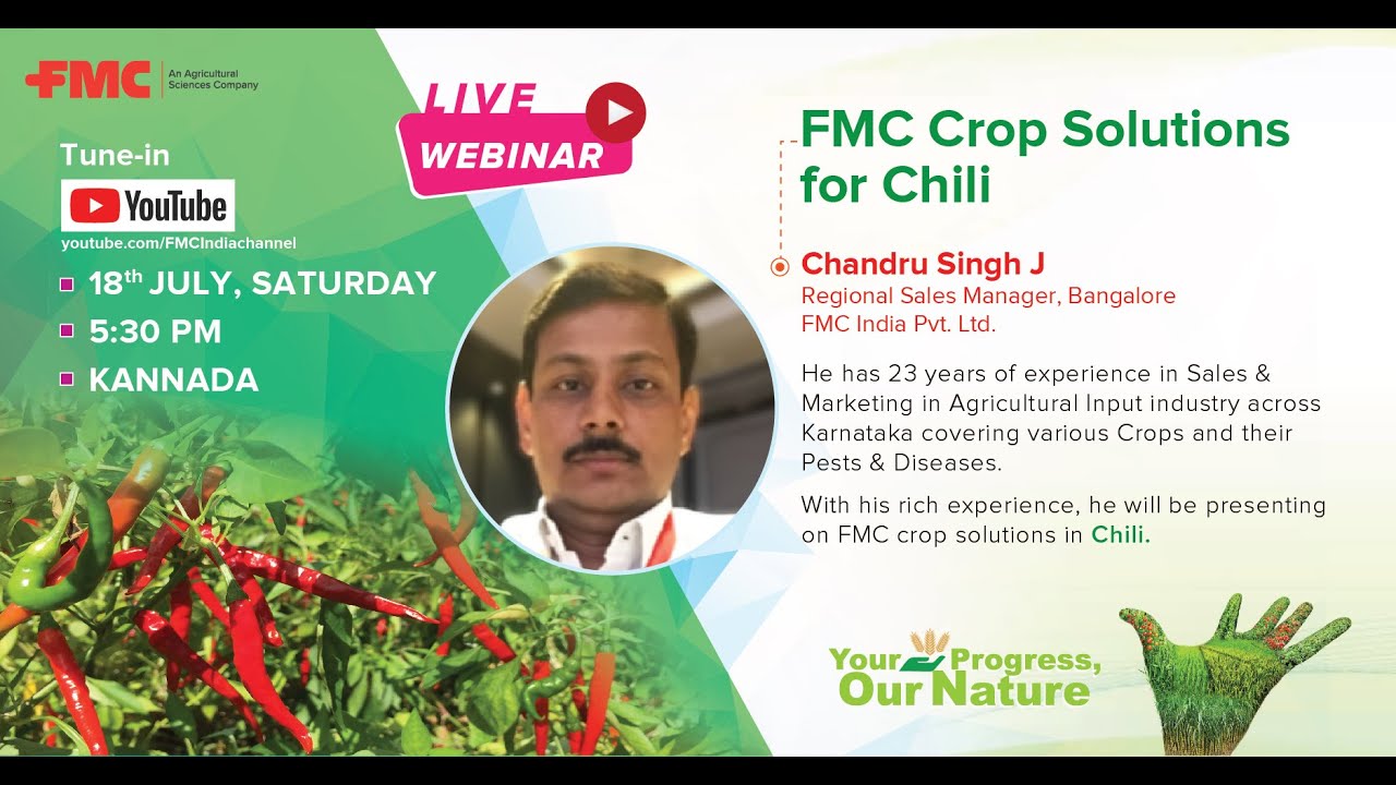 FMC Crop Solutions for Chili | Webinar in Kannada - YouTube