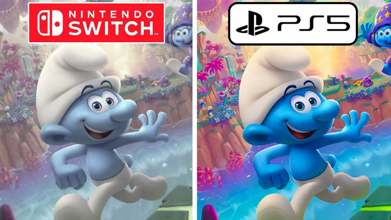 The Smurfs Dreams PS5 vs Nintendo Switch Graphics Comparison - YouTube