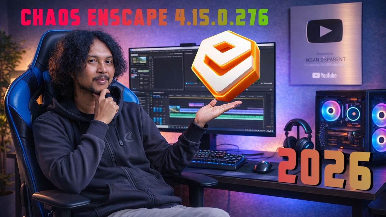 CARA INSTALL Chaos Enscape 4.15.0.276 Edition 2026 - YouTube