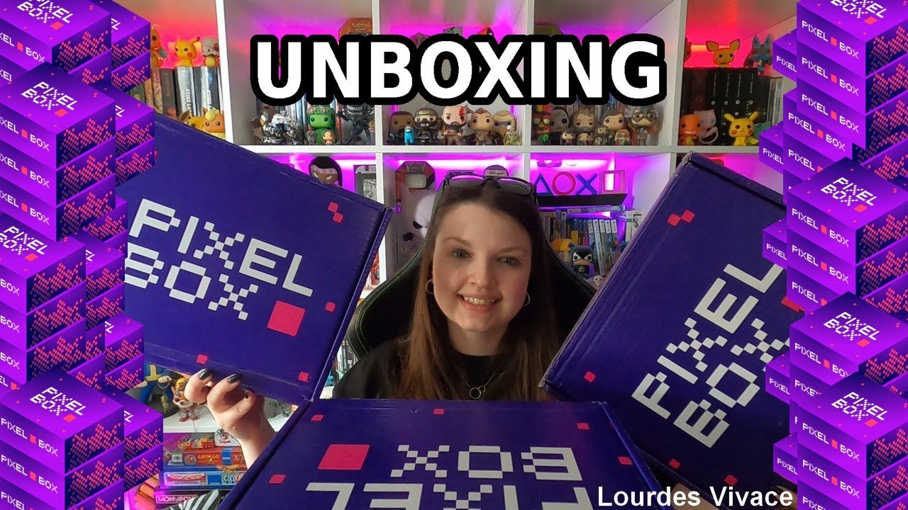 WIEELKI Unboxing PIXEL BOX - ATARI, Cyberpunk 2077, Minecraft, The ...