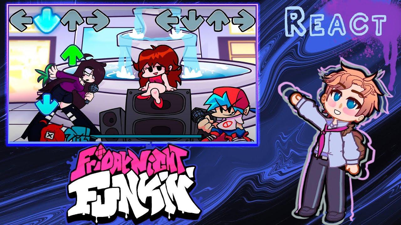 FNF react Friday Night Funkin' VS The Puppet Master | CJ, Ruby, Eteled ...