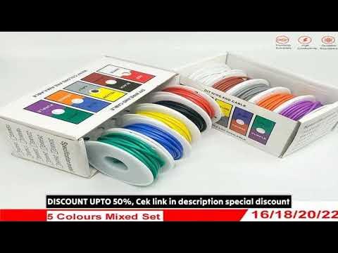 Heat Resistant Flexible Silicone Wire 30AWG 28AWG 26AWG 24 22 20AWG 18AWG 16AWG Stranded - YouTube