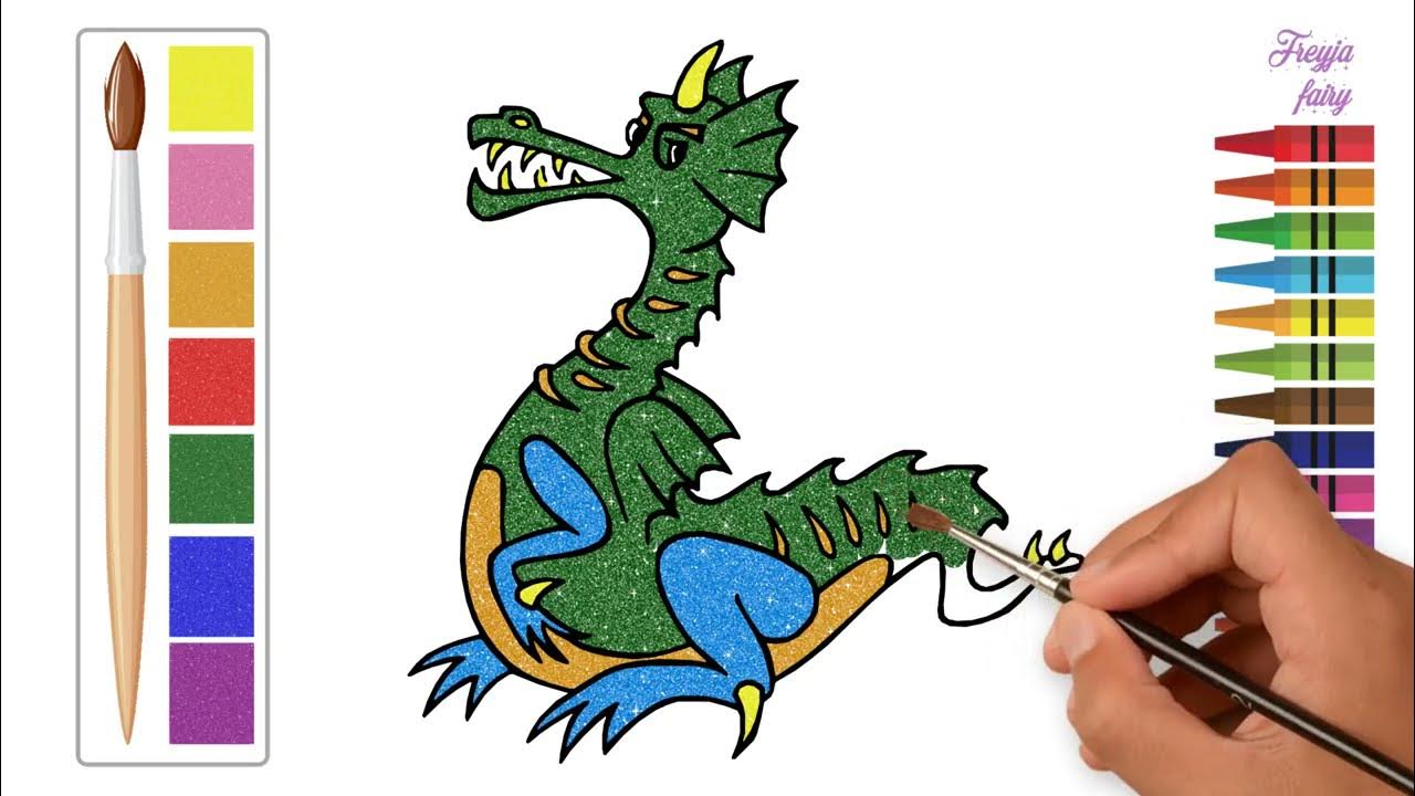 How to draw a Dragon - YouTube