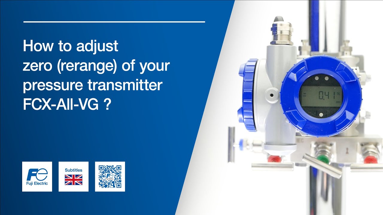 How to adjust zero (rerange) of your pressure transmitter FCX-All-VG ...