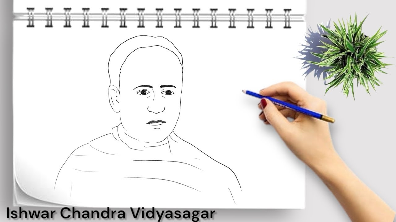 Ishwar Chandra Vidyasagar ka drawing || Ishwar Chandra Vidyasagar ...