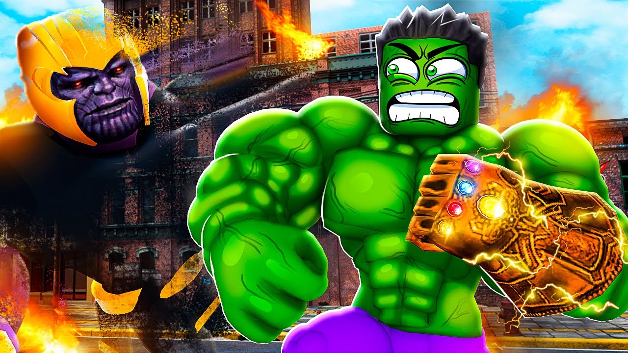 HULK + INFINITY GAUNTLET = DESTRUCTION (Roblox) - YouTube