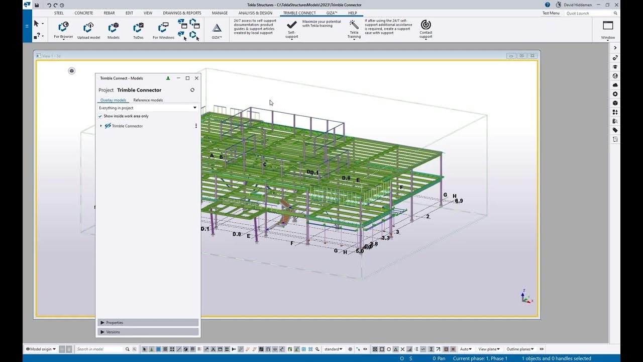 [Tekla Structures] Uploading Reference Models using the Trimble Connector - YouTube
