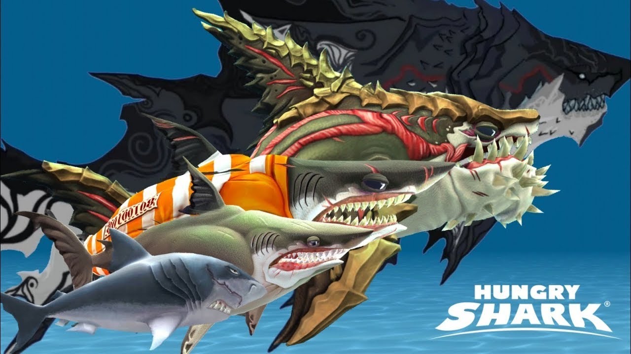 ALL SHARK GAME THROUGH THE YEARS (2024) ALL HUNGRY SHARK WORLD VS ...