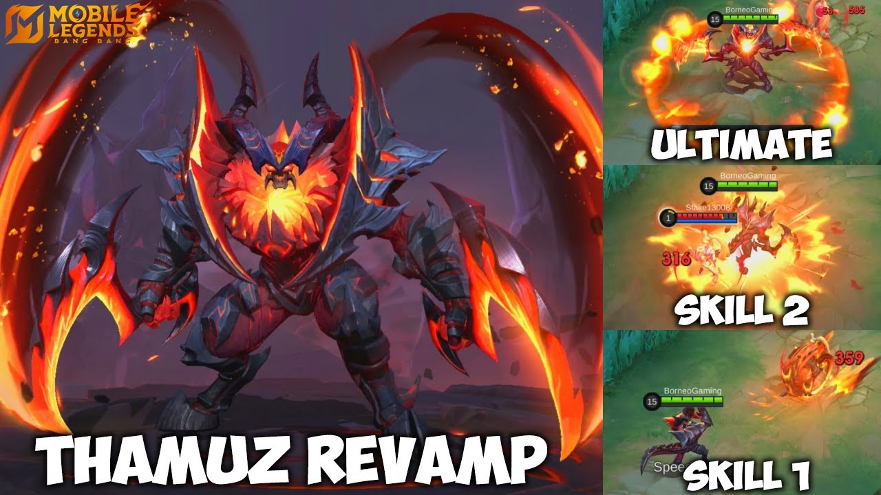 THAMUZ REVAMP GAMEPLAY & SKILL EFFECT - MOBILE LEGENDS - YouTube