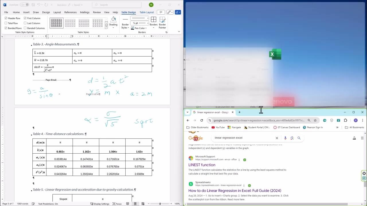 Linear Regression (and other stuff) with MS Excel - YouTube