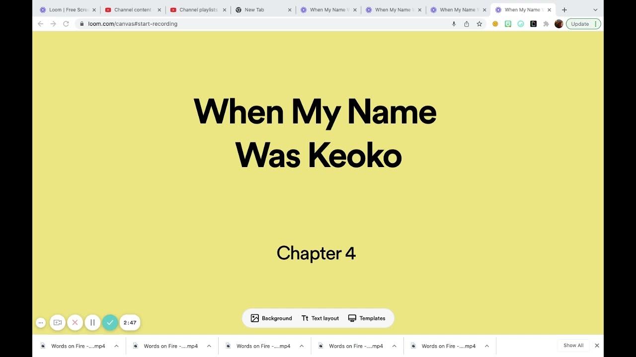 When My Name Was Keoko Ch 4 - YouTube