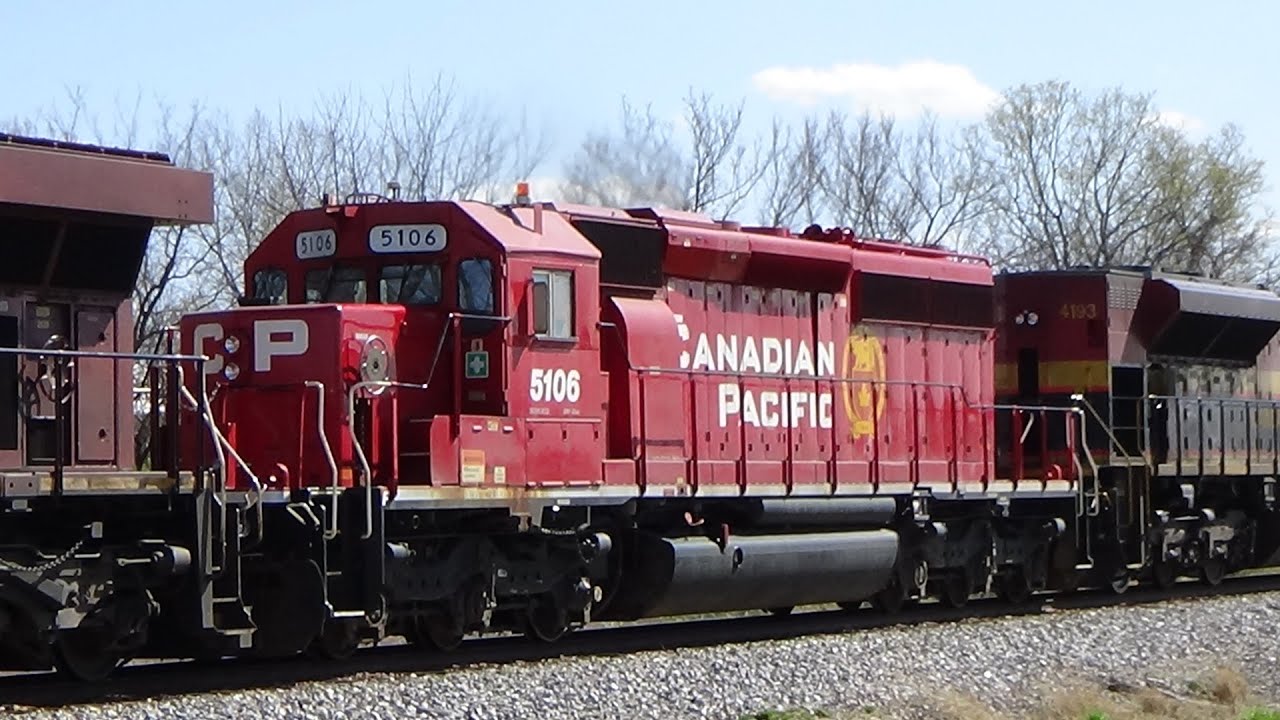 CPKC Davenport Sub 357 252 and 2-261 with CP 5106 April 15, 2025 - YouTube
