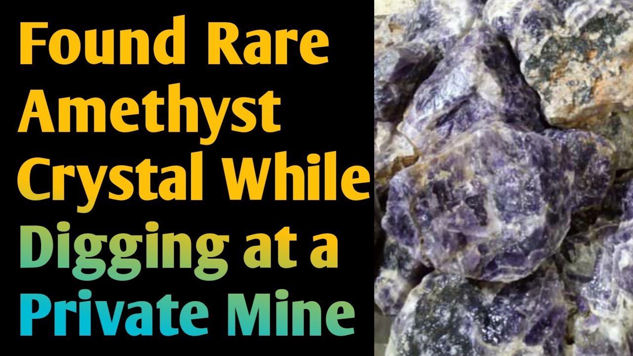 Found Rare Amethyst Crystal While Digging at a Private Mine | amethyst ...