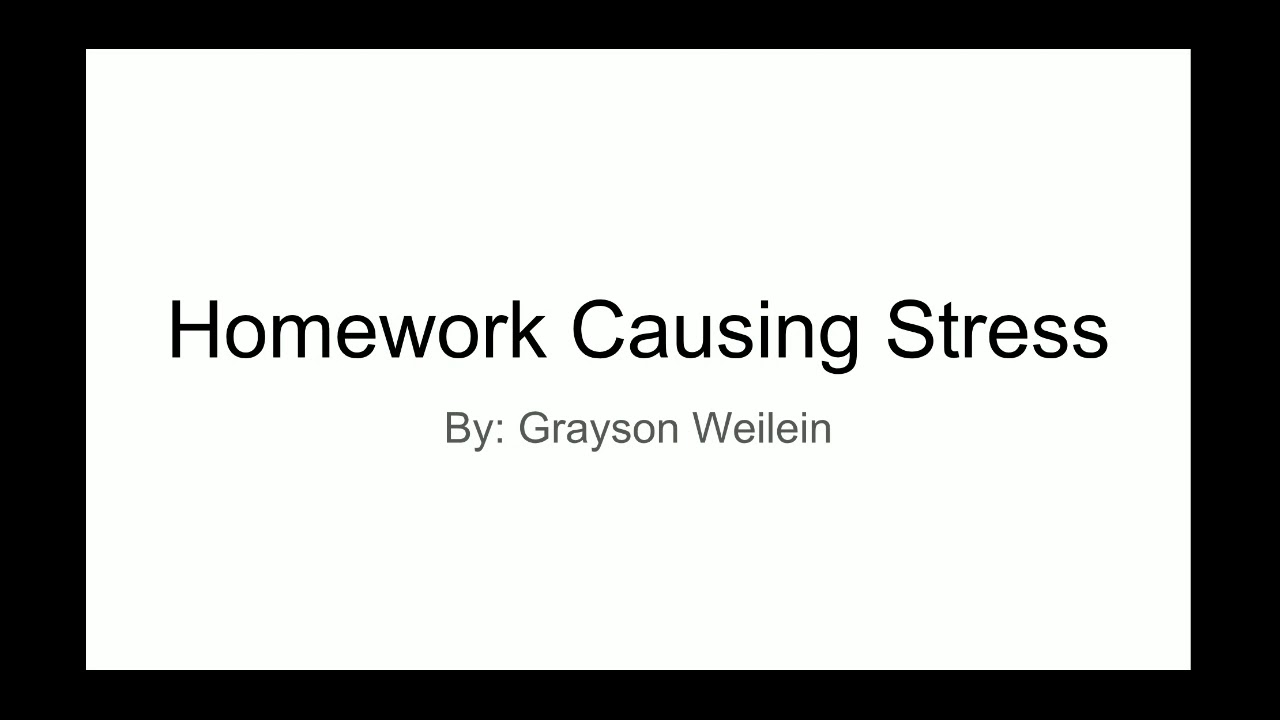 Why homework should be optional Ted Talk by Grayson Weilein - YouTube