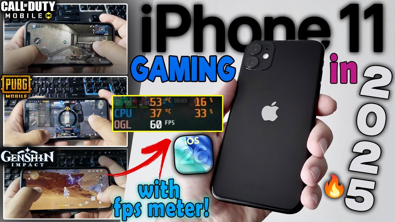 iPhone 11 GAMING PERFORMANCE IN 2025? CODM, PUBG Mobile, Genshin Impact ...