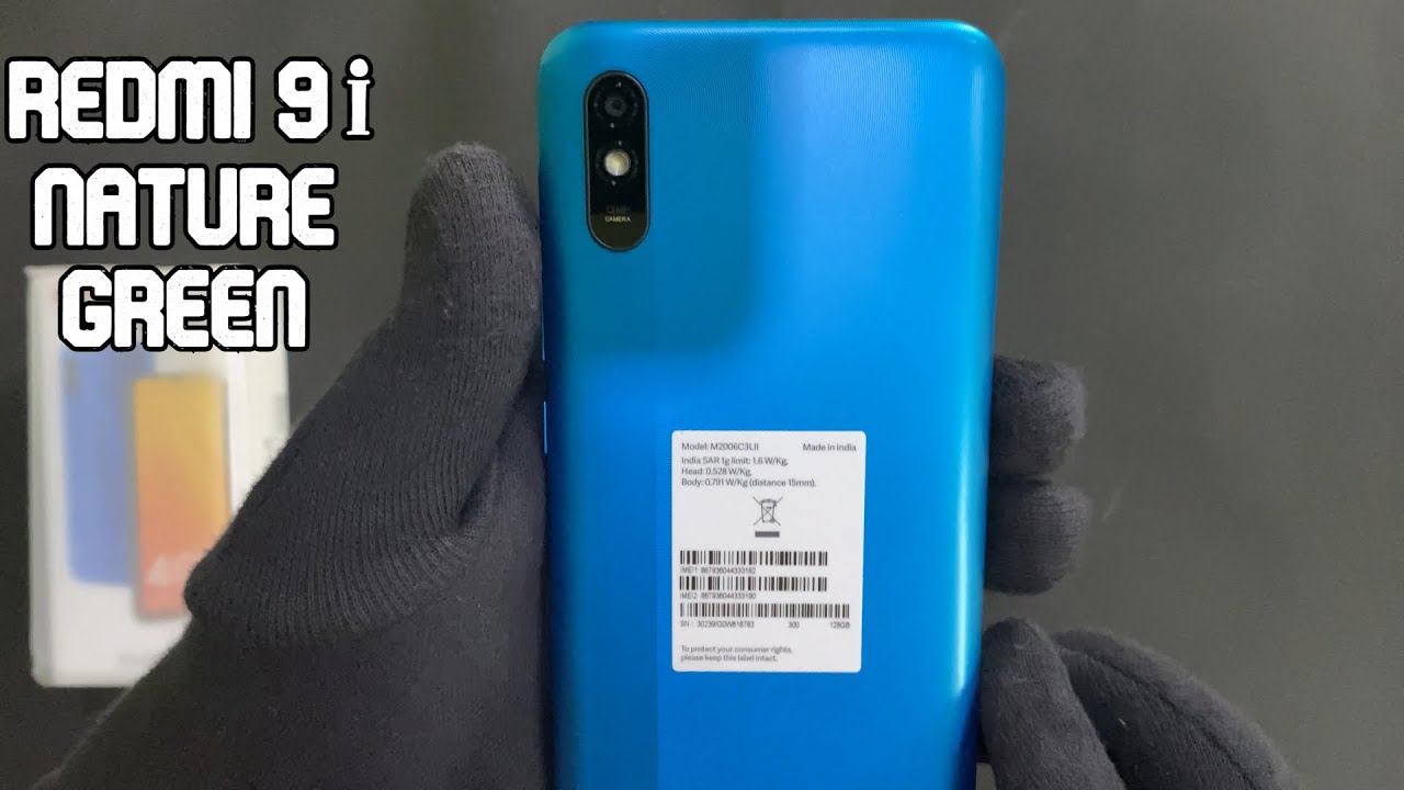REDMI 9i ( NATURE GREEN COLOUR ) UNBOXING VIDEO - YouTube