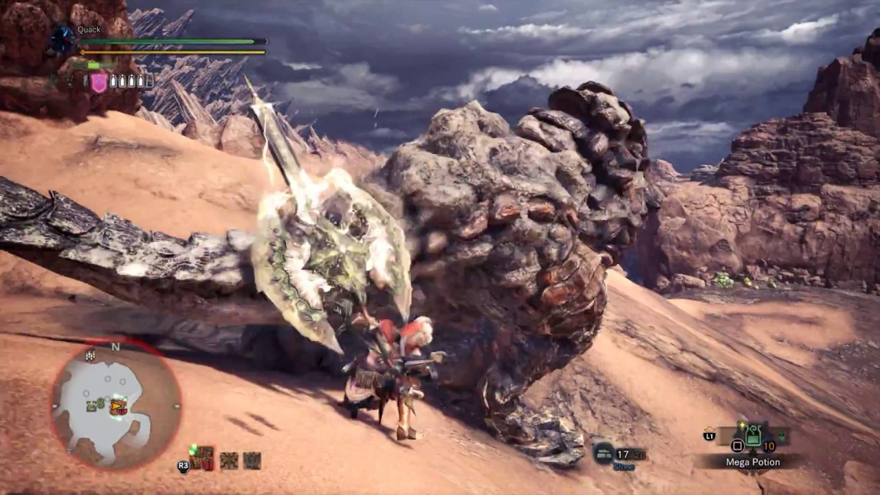Monster Hunter World - Barroth (Charge blade) - YouTube