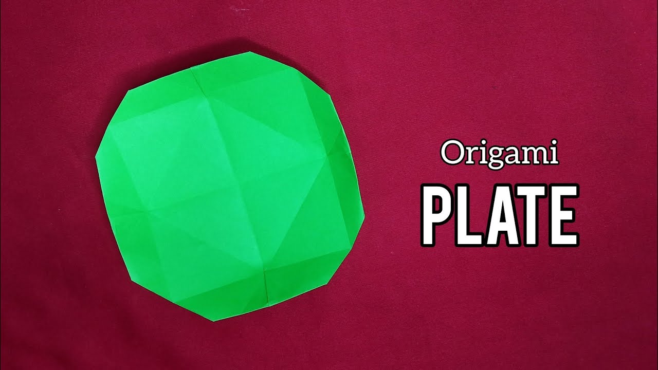 Origami PLATE | How To Make an Easy Origami Plate | Origami Tutorial ...