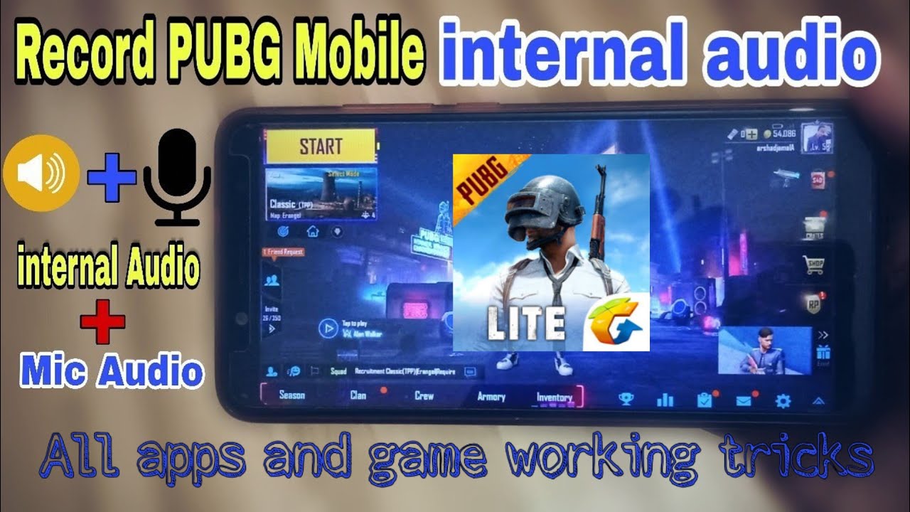 Internal sound record trick to pubgm lite or all apps,game || Screen ...