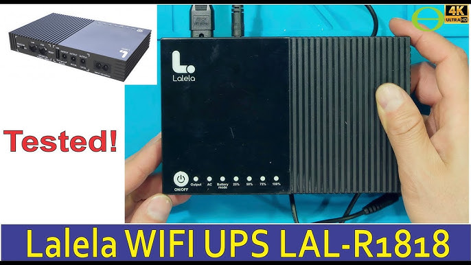 Lalela Ups Lalela 48.84MWH 5V 9V 12V Wi Fi UPS For Router And Fibre