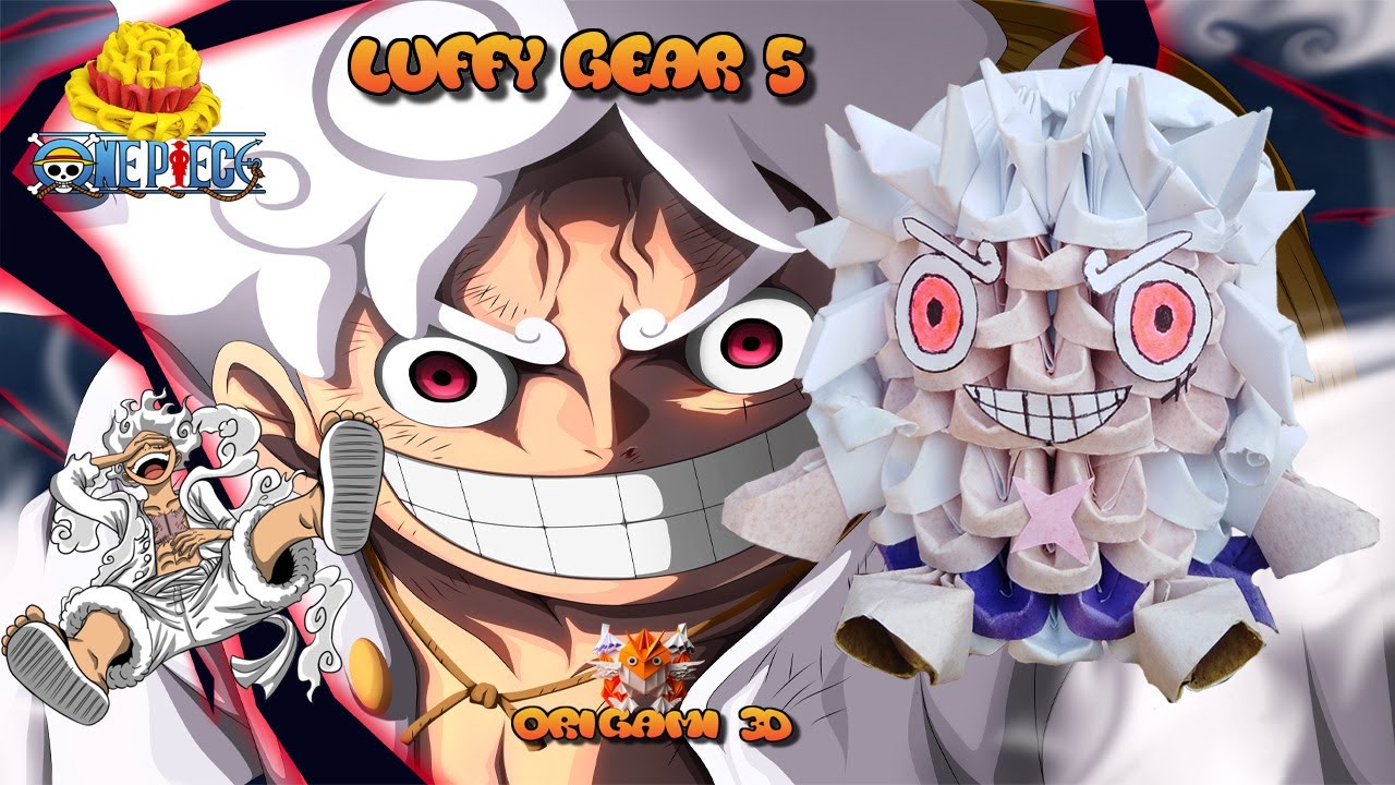 Luffy Gear 5 One Piece / Hice una figura en origami 3d (Nika) #anime ...